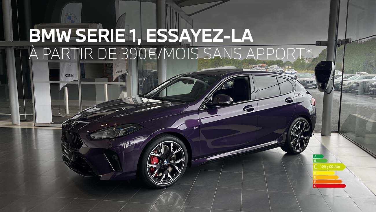BMW Série 1 dès 390€ sans apport - BMW Groupe GRIM