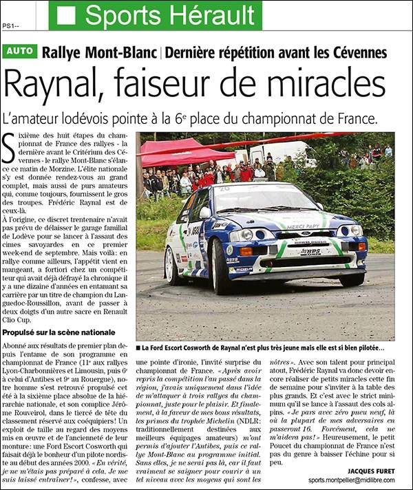 Frédéric Raynal, agent Ford & faiseur de miracles GROUPE GRIM