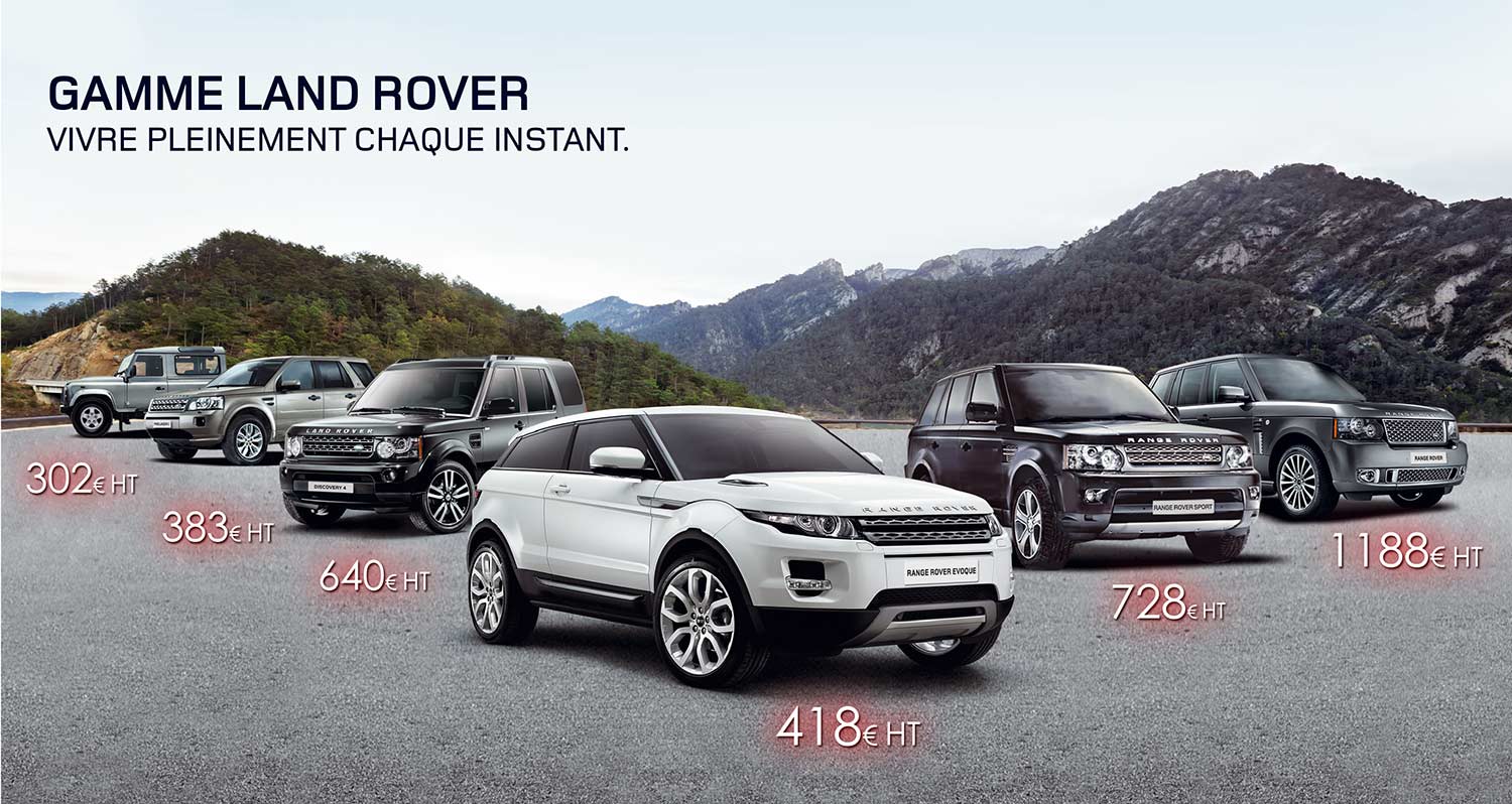 La gamme Land Rover en Location Longue Durée - Jaguar Montpellier ...