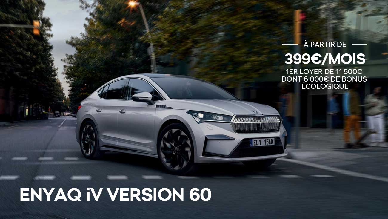ENYAQ iV VERSION 60 À PARTIR DE 399€/MOIS - ŠKODA : Aurillac - Saint Flour