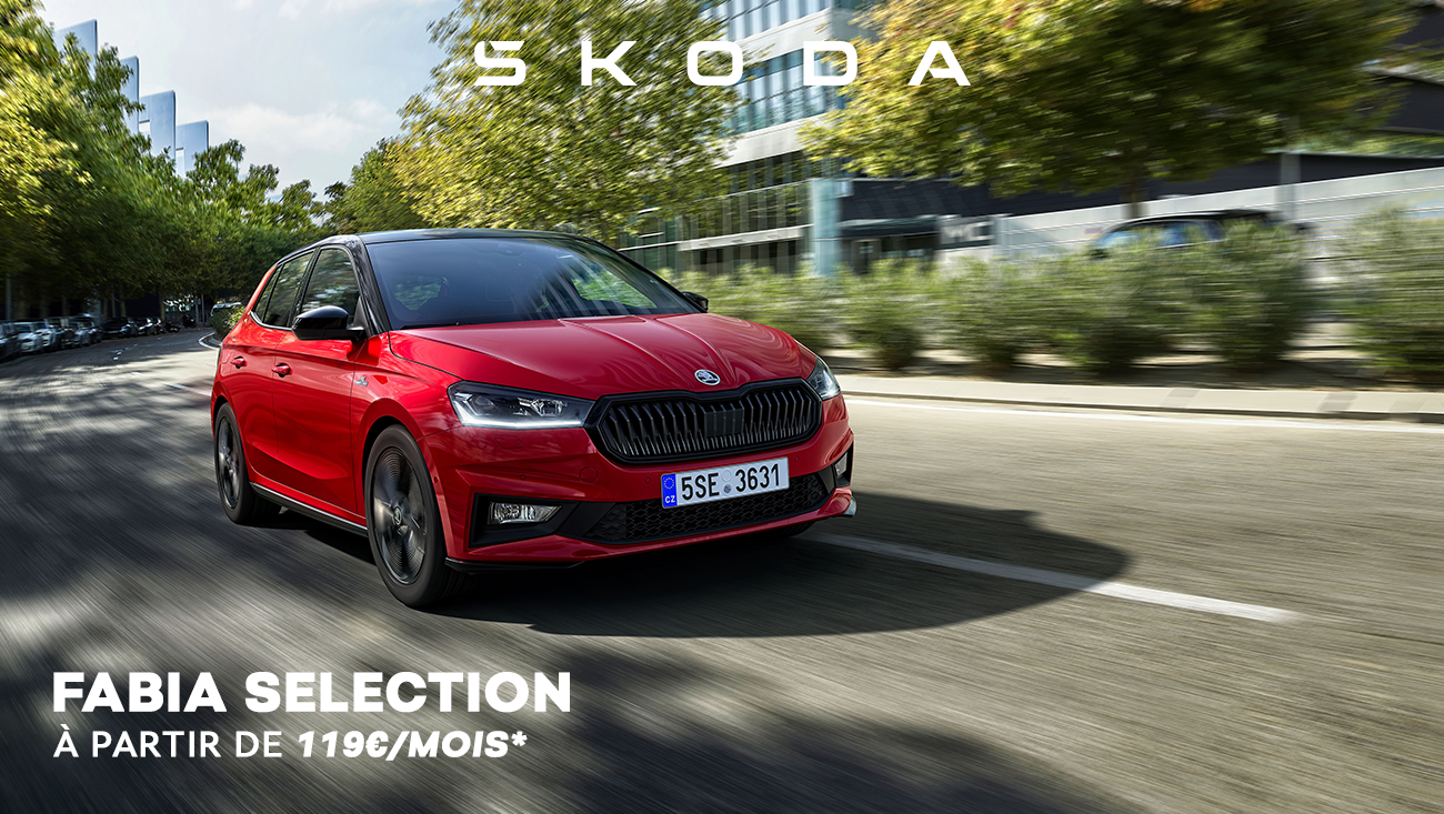 SKODA FABIA SELECTION : À PARTIR DE 119€/MOIS - ŠKODA : Aurillac ...