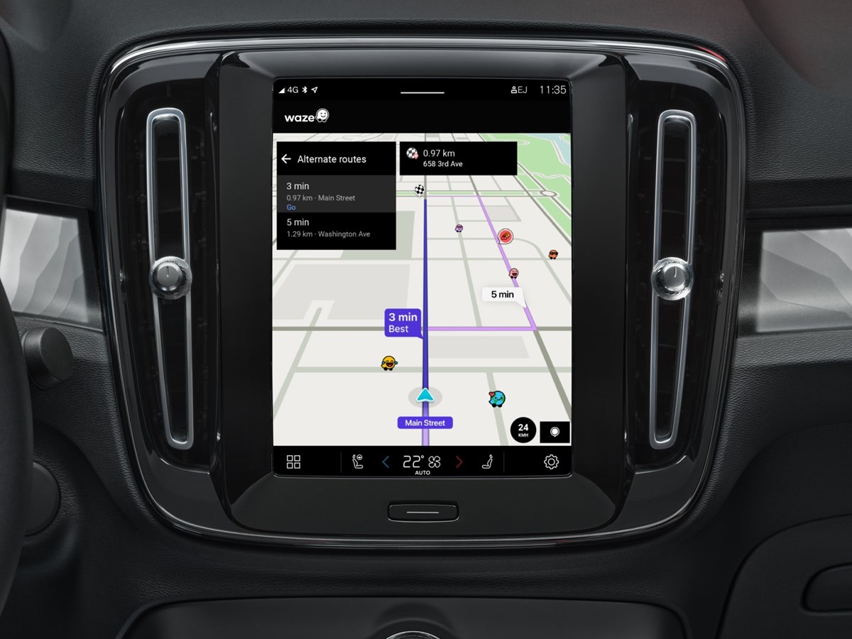 L'application Waze bientôt disponible à bord des Volvo